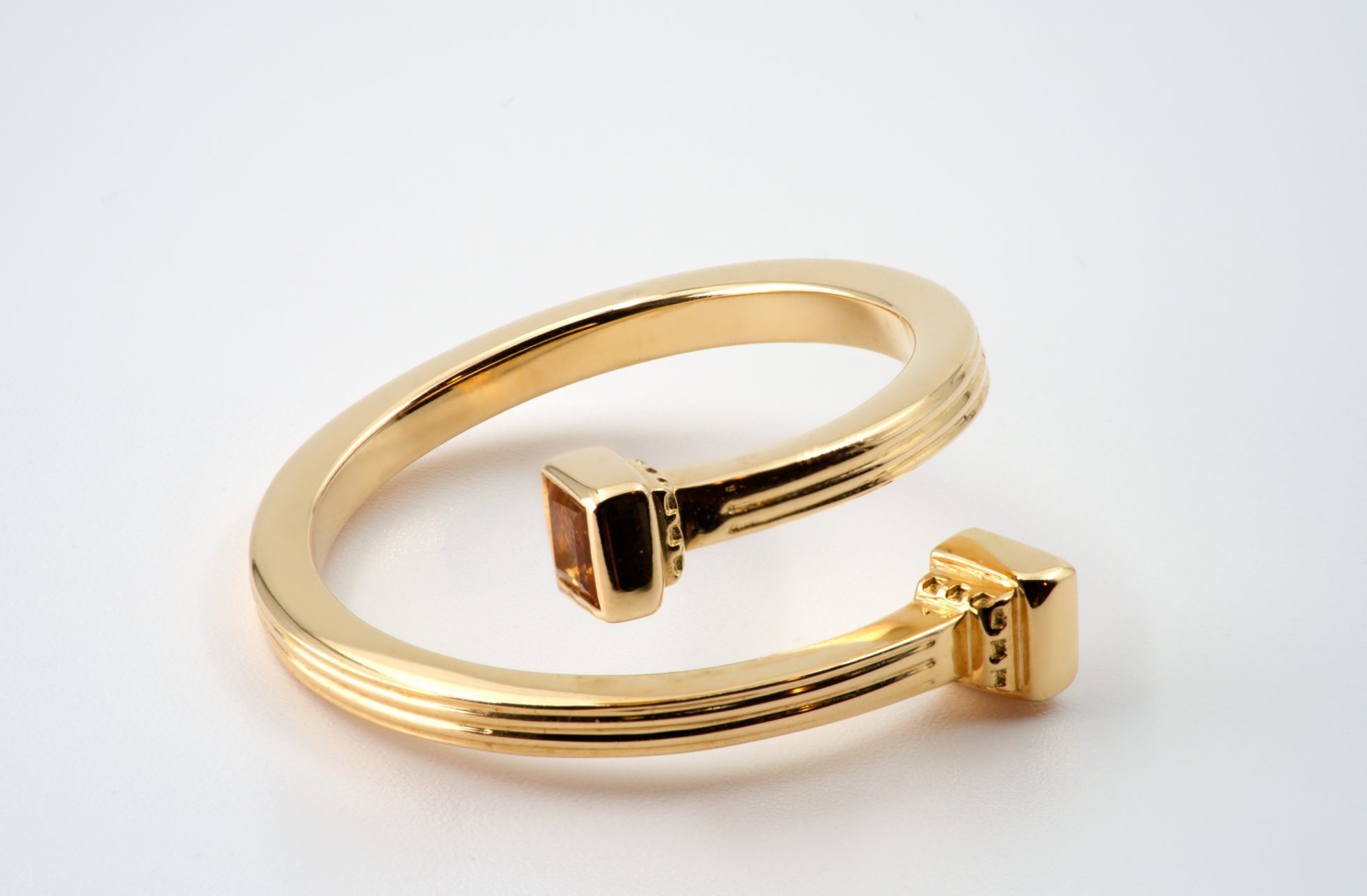 Helical Rings Yellow Gold - Various Stones